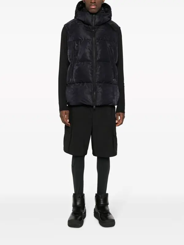 Y3 Graphic-print Padded Gilet