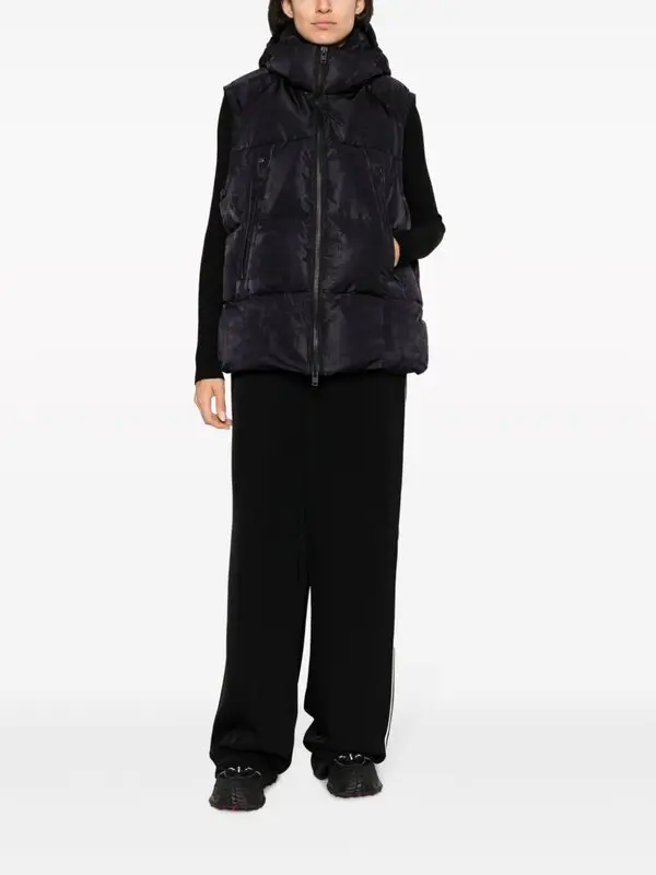 Y3 Graphic-print Padded Gilet