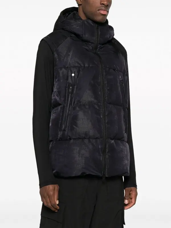 Y3 Graphic-print Padded Gilet