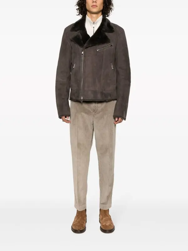 PT TORINO Corduroy Straight-leg Trousers - Neutrals