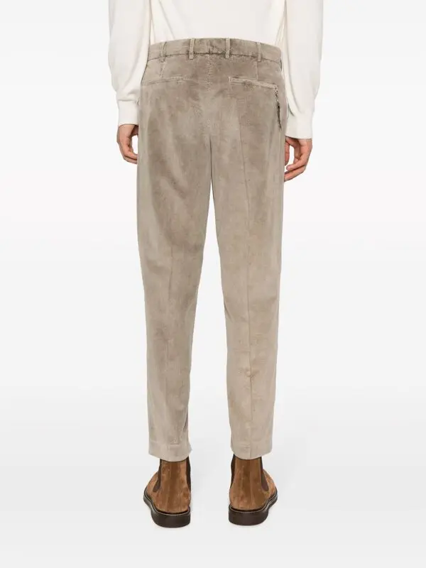 PT TORINO Corduroy Straight-leg Trousers - Neutrals
