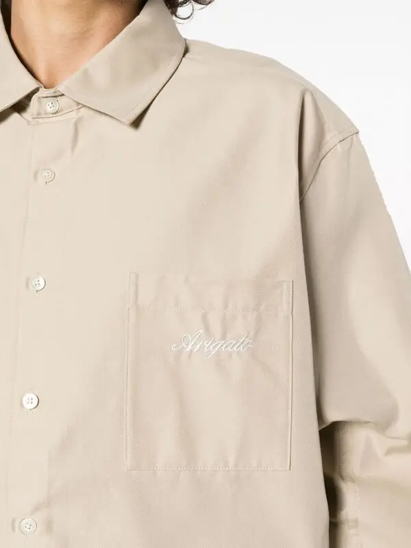 Axel Arigato Flow Logo-embroidered Shirt