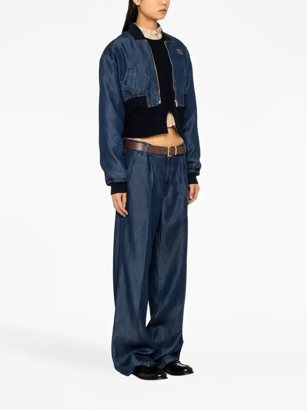 Miu Miu High-rise Wide-leg Jeans