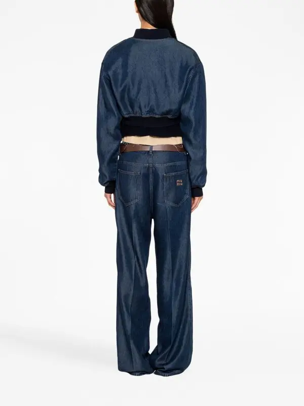 Miu Miu High-rise Wide-leg Jeans