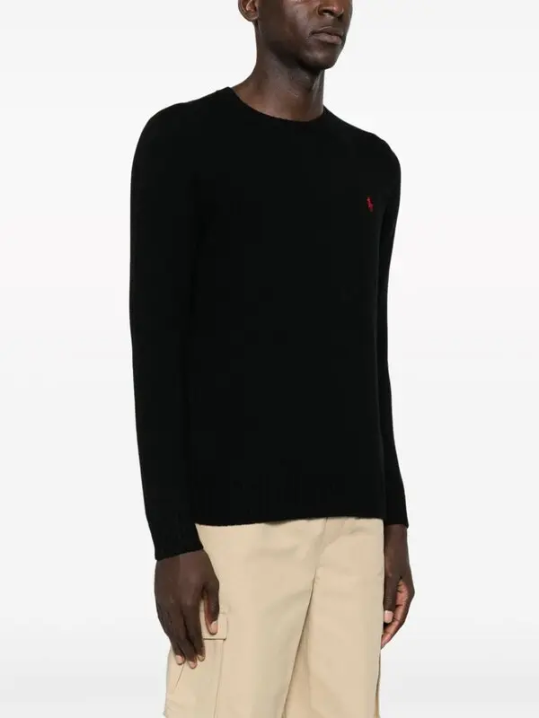 Polo Ralph Lauren Logo-embroidered Jumper - Black