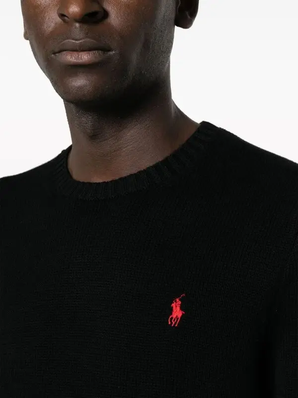 Polo Ralph Lauren Logo-embroidered Jumper - Black