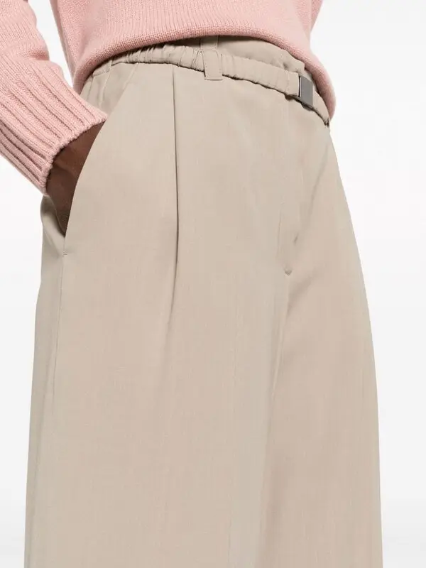 Brunello Cucinelli Belted Pleated Trousers