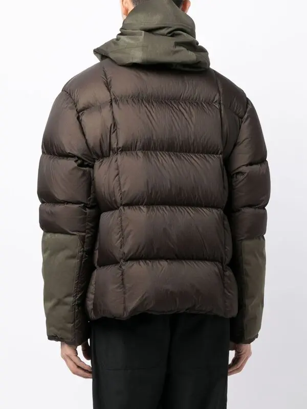 TEN C Tempest Combo Down Jacket - Green