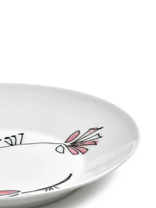 SERAX X Marni Midnight Flowers Deep Plates - White