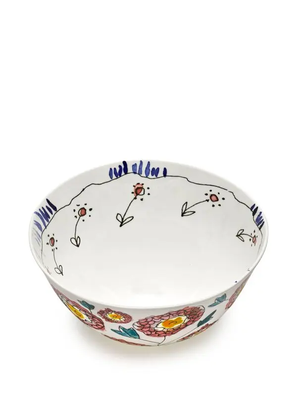 SERAX X Marni Midnight Flowers Serving Bowl - White