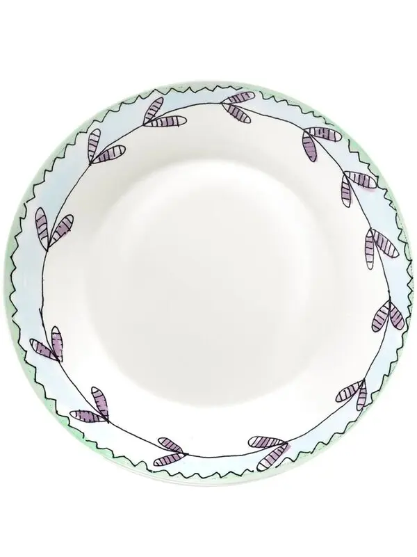 SERAX X Marni Midnight Flowers Deep Plates - White