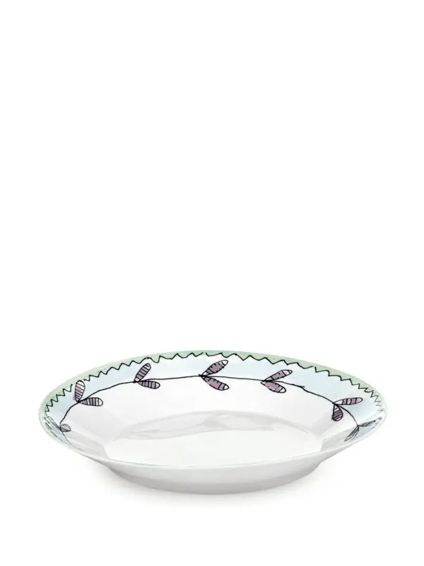 SERAX X Marni Midnight Flowers Deep Plates - White