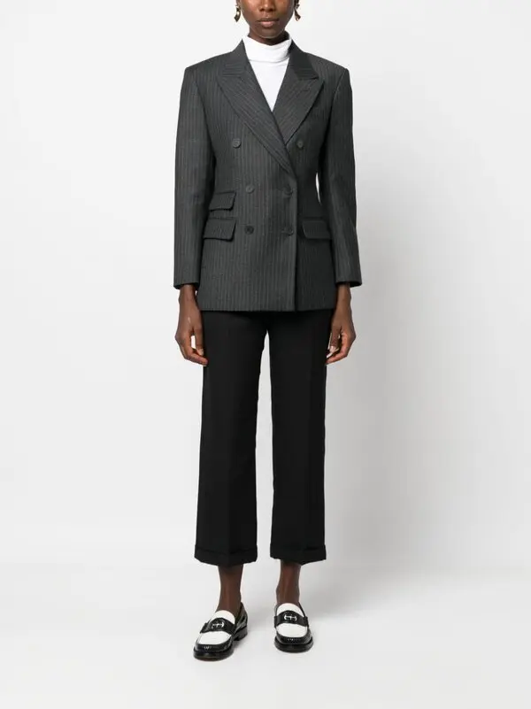 Sandro Pinstripe Double-breasted Blazer
