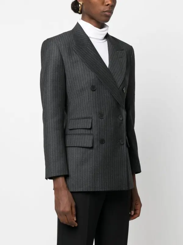 Sandro Pinstripe Double-breasted Blazer