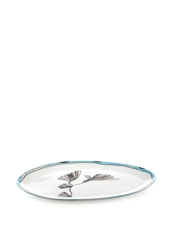 SERAX X Marni Midnight Flowers Oval Plate