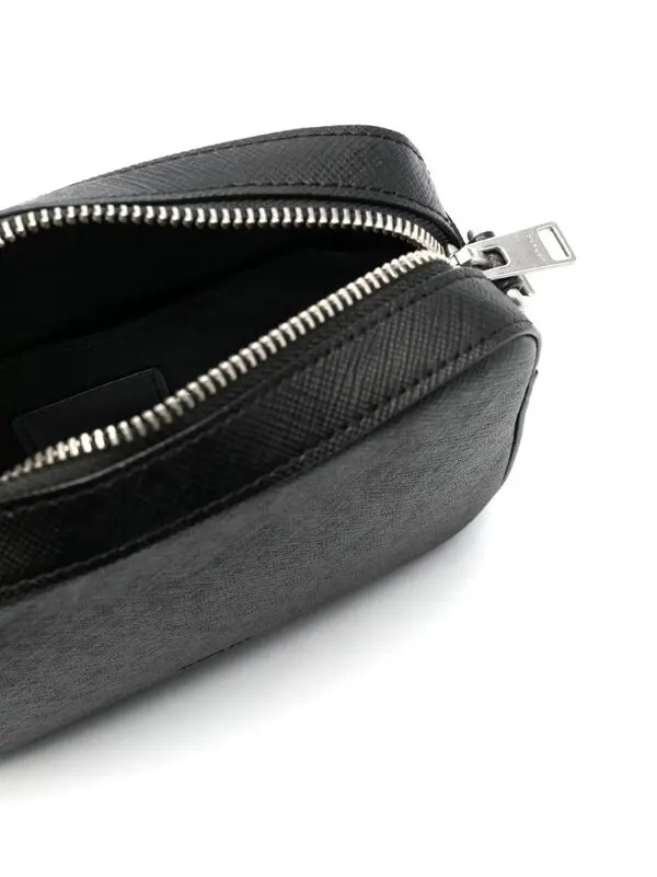 Sandro Small Saffiano Leather Bag - Black