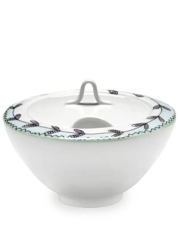 SERAX X Marni Midnight Flowers Sugar Bowl - White