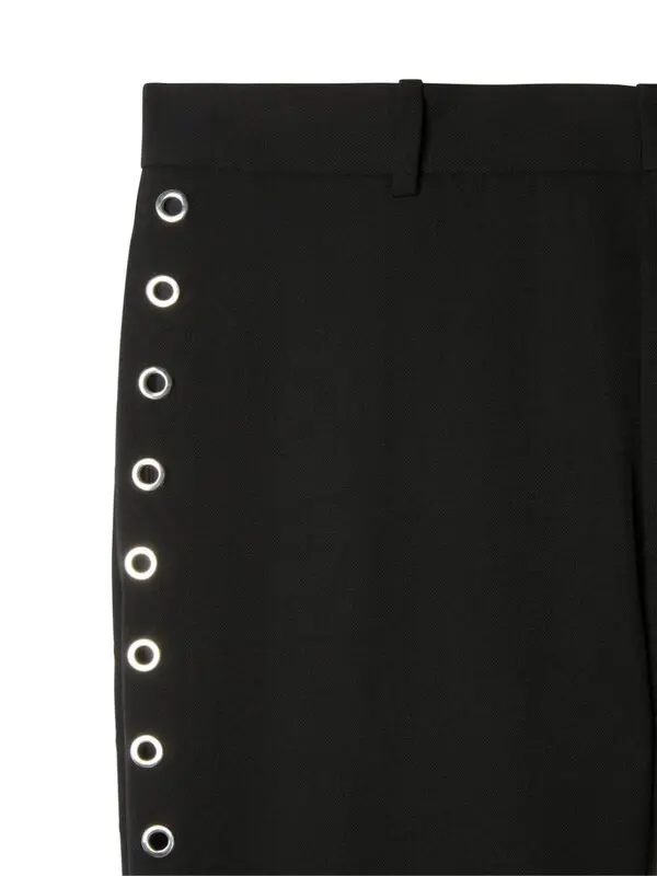 Off-White Eyelet-embellished Trousers