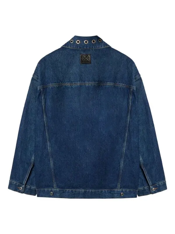 Off-White Eyelet-embellished Denim Jacket