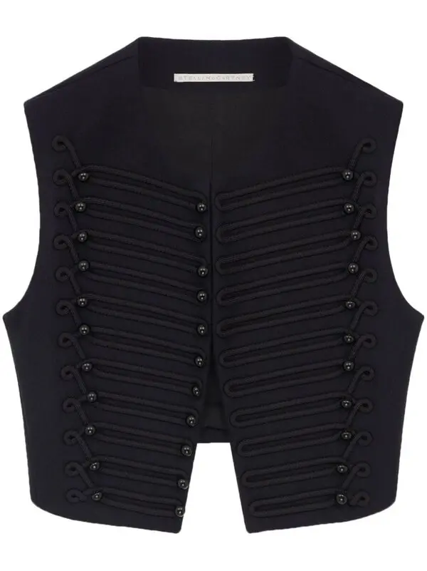 Stella McCartney Braided Cropped Waistcoat