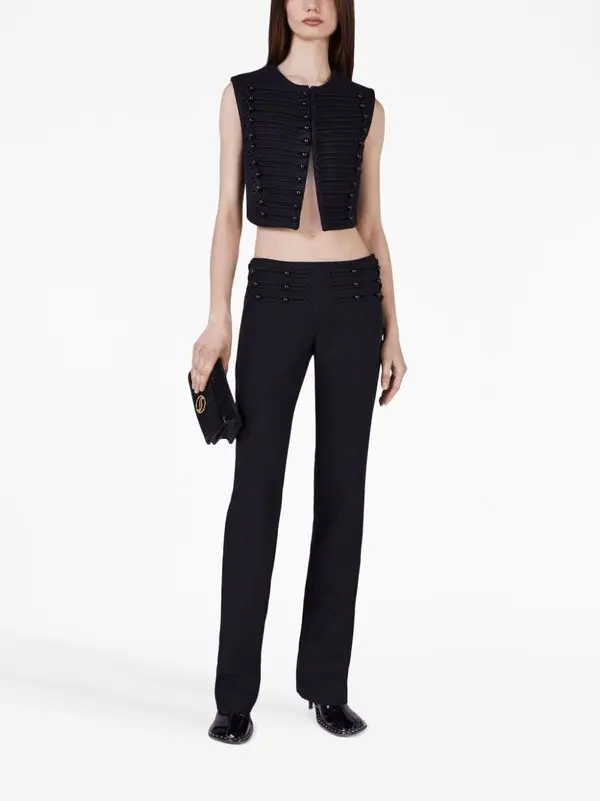 Stella McCartney Braided Cropped Waistcoat