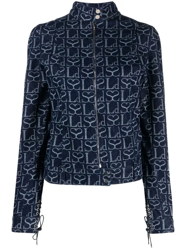 LUDOVIC DE SAINT SERNIN Monogram Denim Jacket