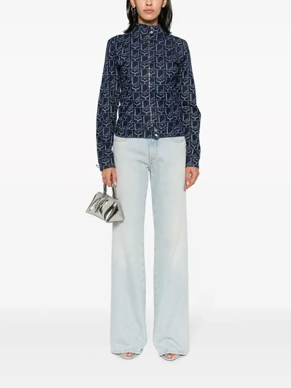 LUDOVIC DE SAINT SERNIN Monogram Denim Jacket
