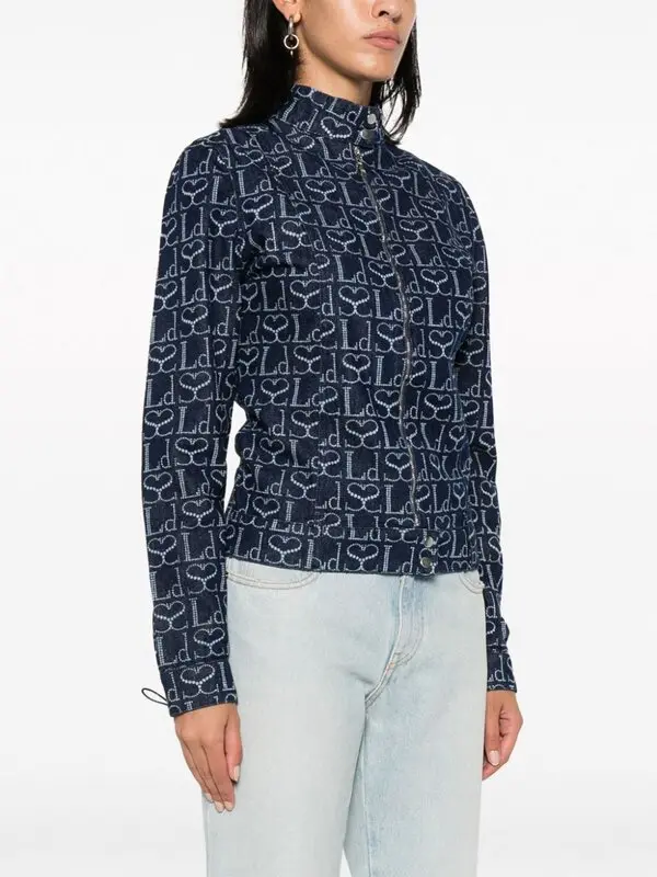 LUDOVIC DE SAINT SERNIN Monogram Denim Jacket