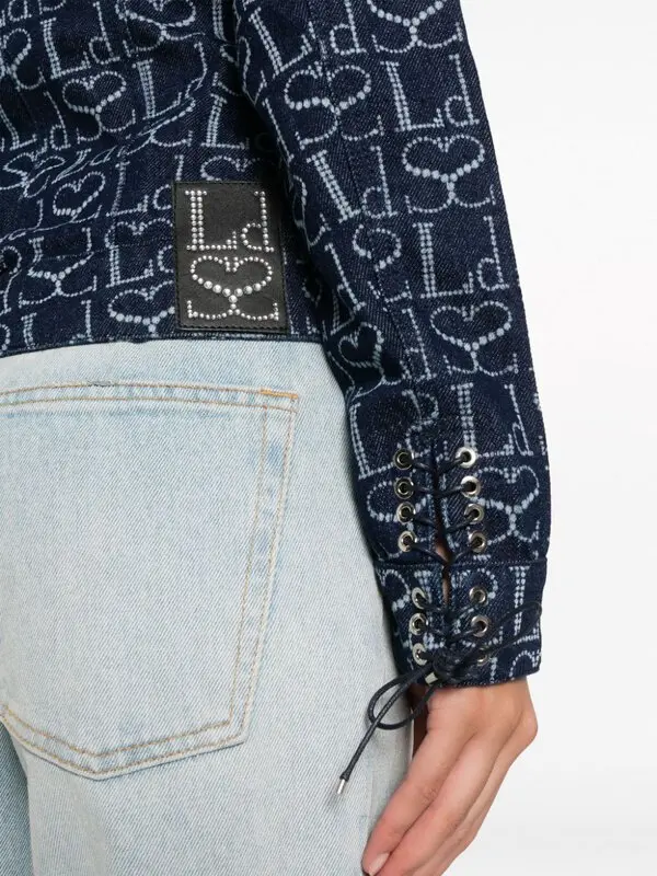 LUDOVIC DE SAINT SERNIN Monogram Denim Jacket