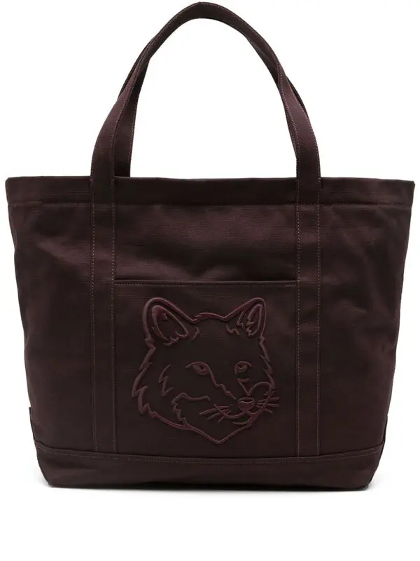 Maison Kitsuné Fox Head Tote Bag