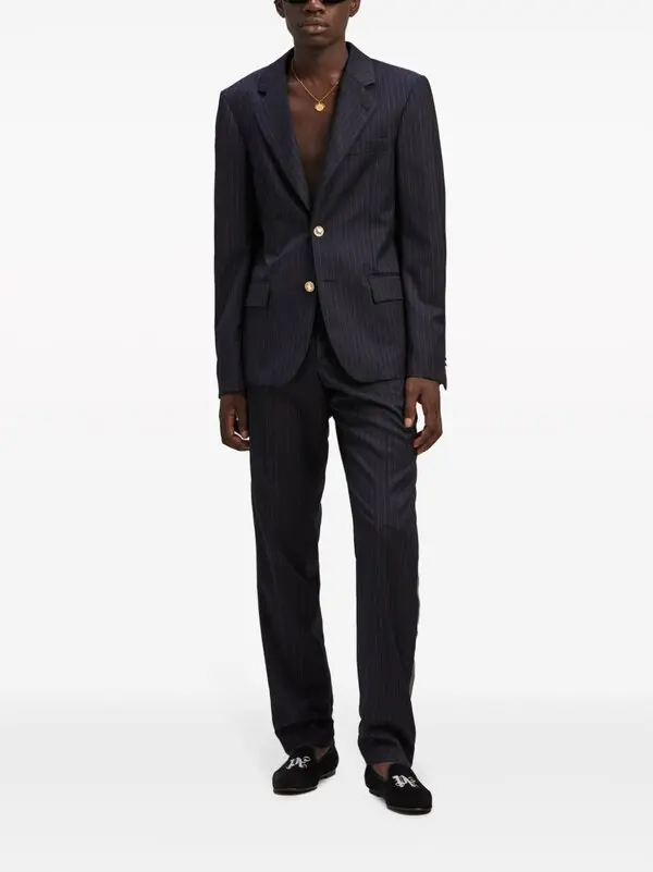Palm Angels Pinstripe Wool Single-breasted Blazer