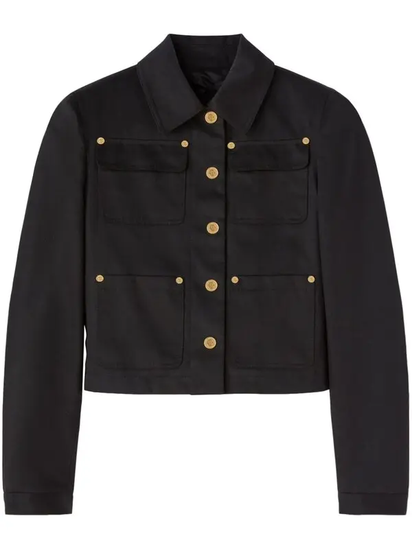 Palm Angels Cotton-drill Jacket - Black