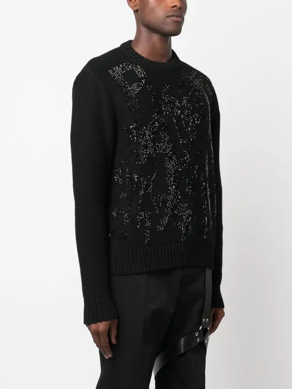 Palm Angels Crystal-embellished Jumper