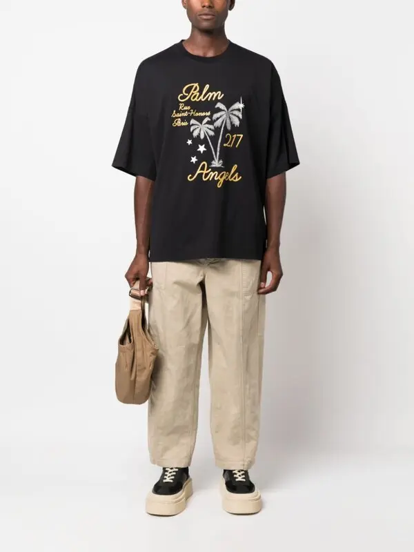 Palm Angels Palm Paris Cotton Sweatshirt