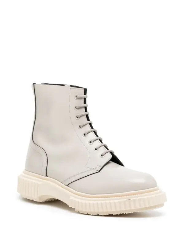 ADIEU PARIS X Undercover Type 196 Leather Ankle Boots - Brown