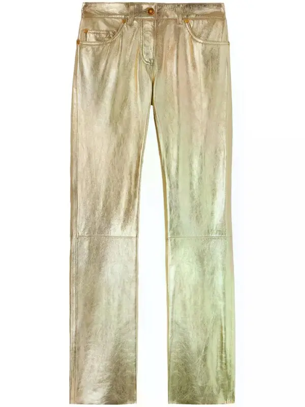 Palm Angels Laminated Straight-leg Trousers