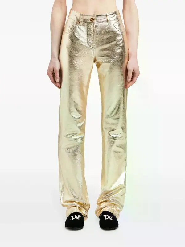 Palm Angels Laminated Straight-leg Trousers