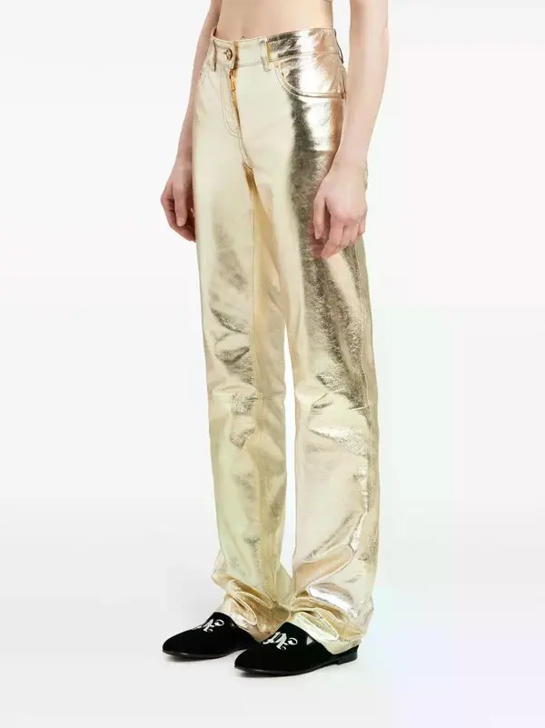 Palm Angels Laminated Straight-leg Trousers