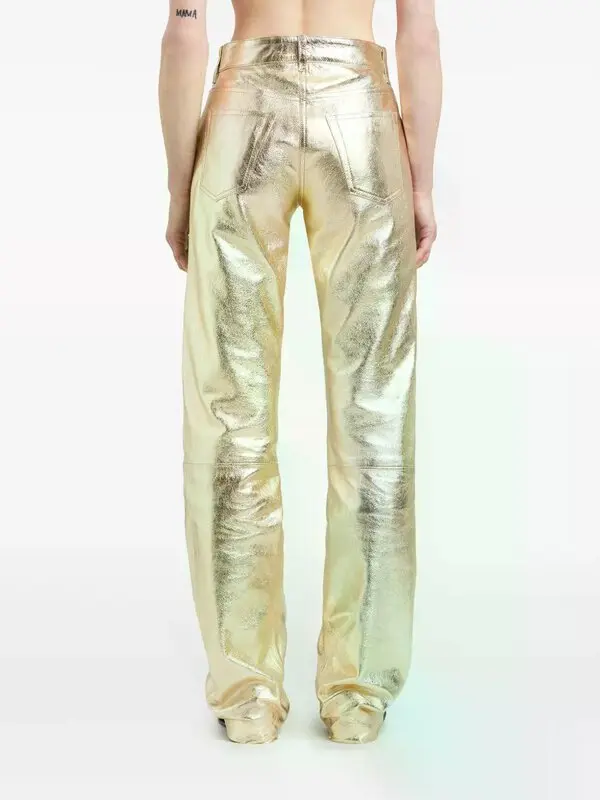 Palm Angels Laminated Straight-leg Trousers