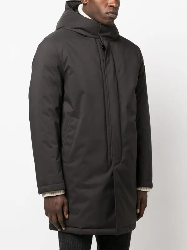 FAY Double Morning Raincoat - Black