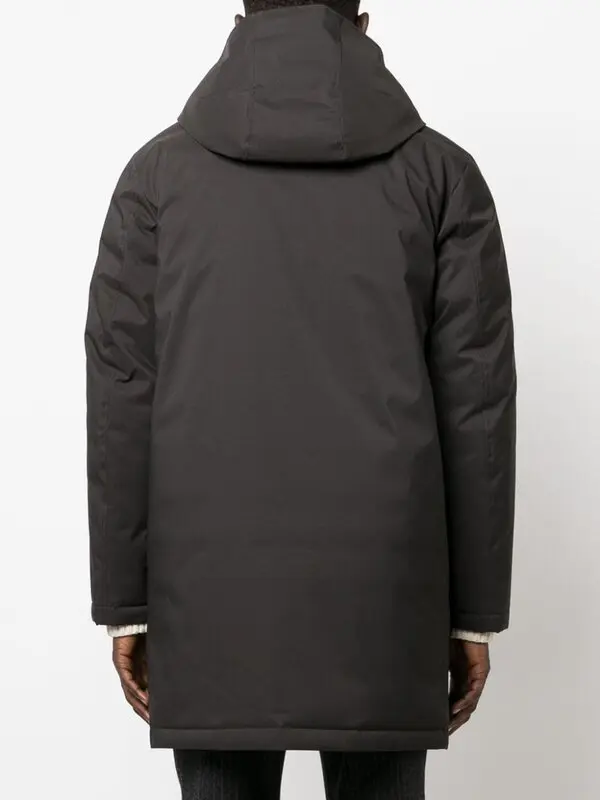 FAY Double Morning Raincoat - Black