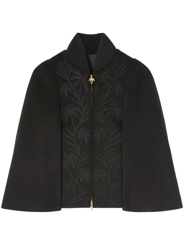 Palm Angels Palm-embroidered Cape