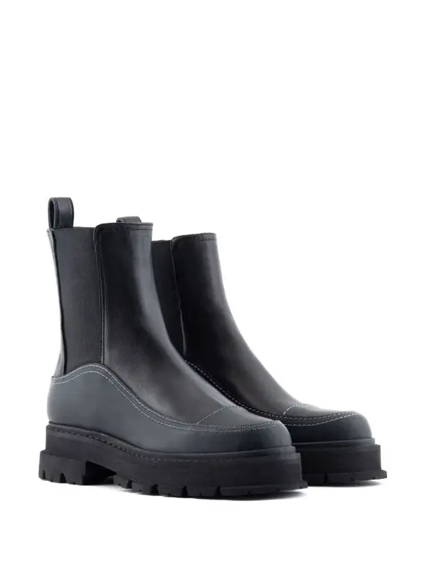Emporio Armani Elasticated-panel Chelsea Boots
