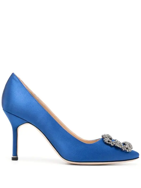 Manolo Blahnik Hangisi 90mm Pumps - Blue