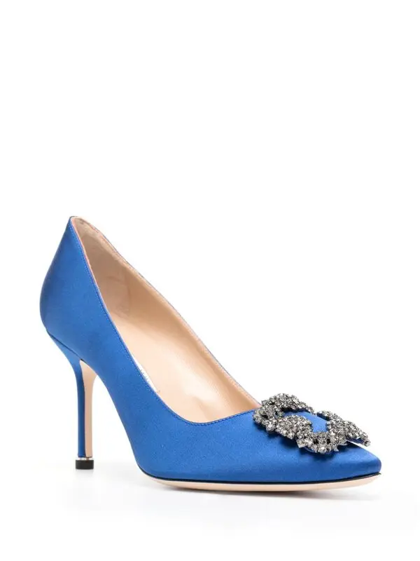 Manolo Blahnik Hangisi 90mm Pumps - Blue