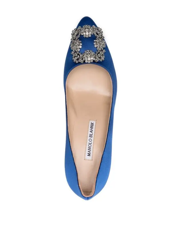 Manolo Blahnik Hangisi 90mm Pumps - Blue