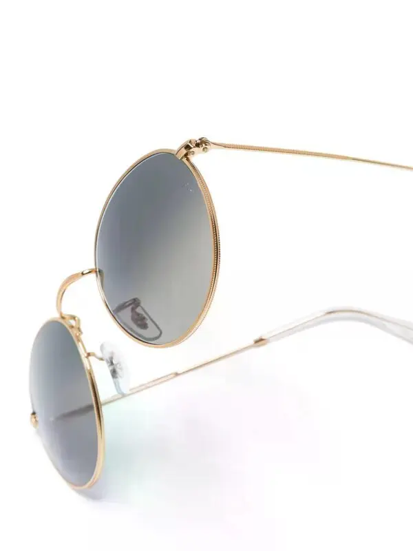 Ray-ban Metallic Round-frame Sunglasses - Gold