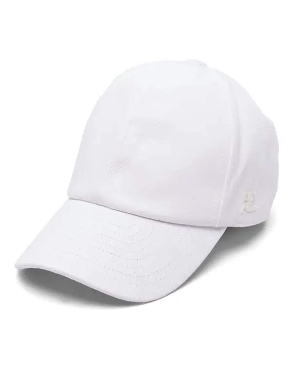 COURREGES Curved-peak Cotton Cap - White