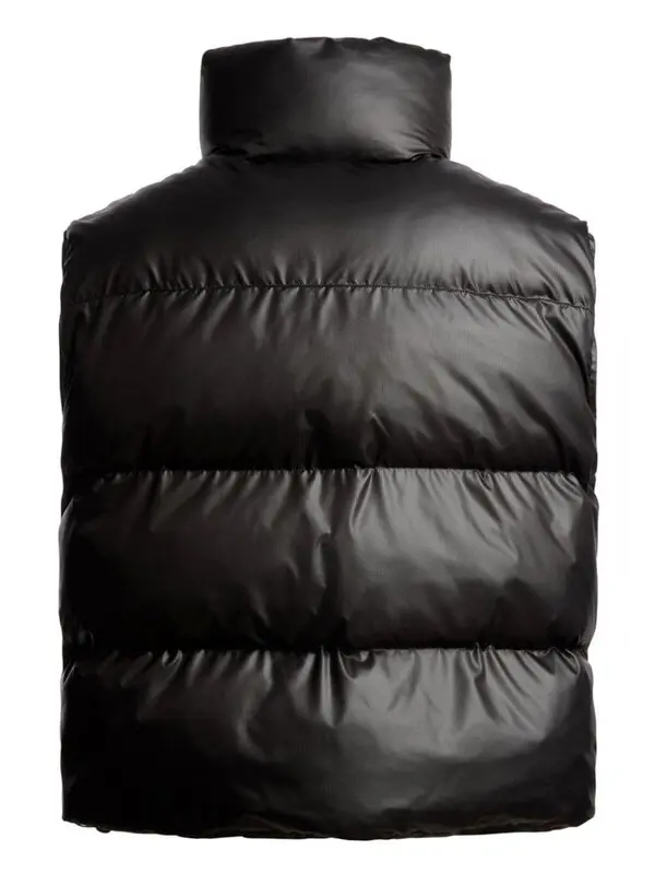 Bally Logo-patch High-neck Gilet - Black