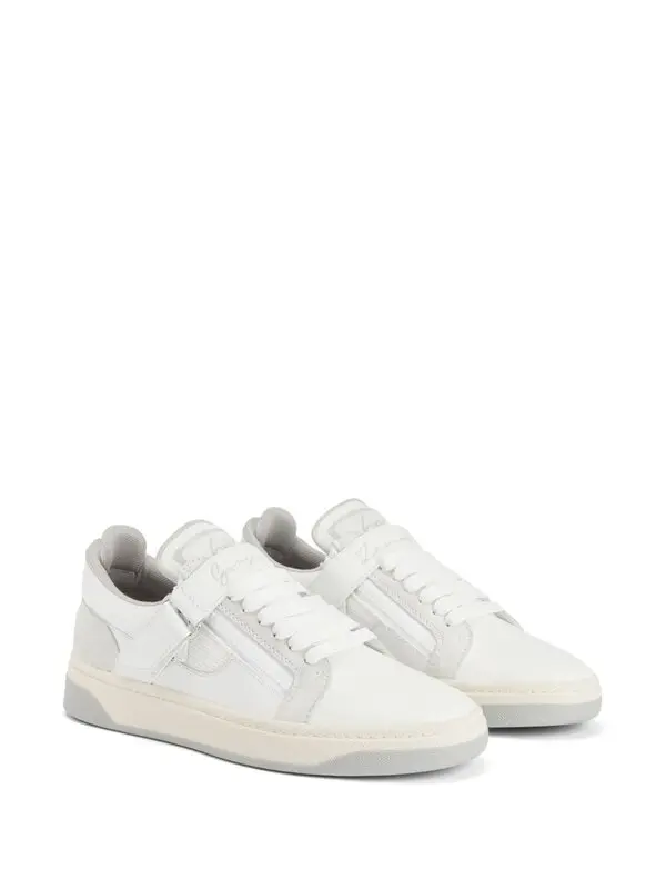 GIUSEPPE ZANOTTI Touch-strap Double-zip Low-top Sneakers